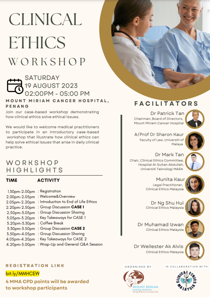 Training / Workshop / Engagement Programmes – Clinical Ethics Malaysia